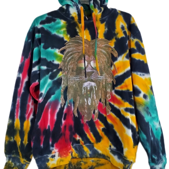 evolution in design | Shirts | Evolution In Design Tie Dye Hoodie Rasta ...